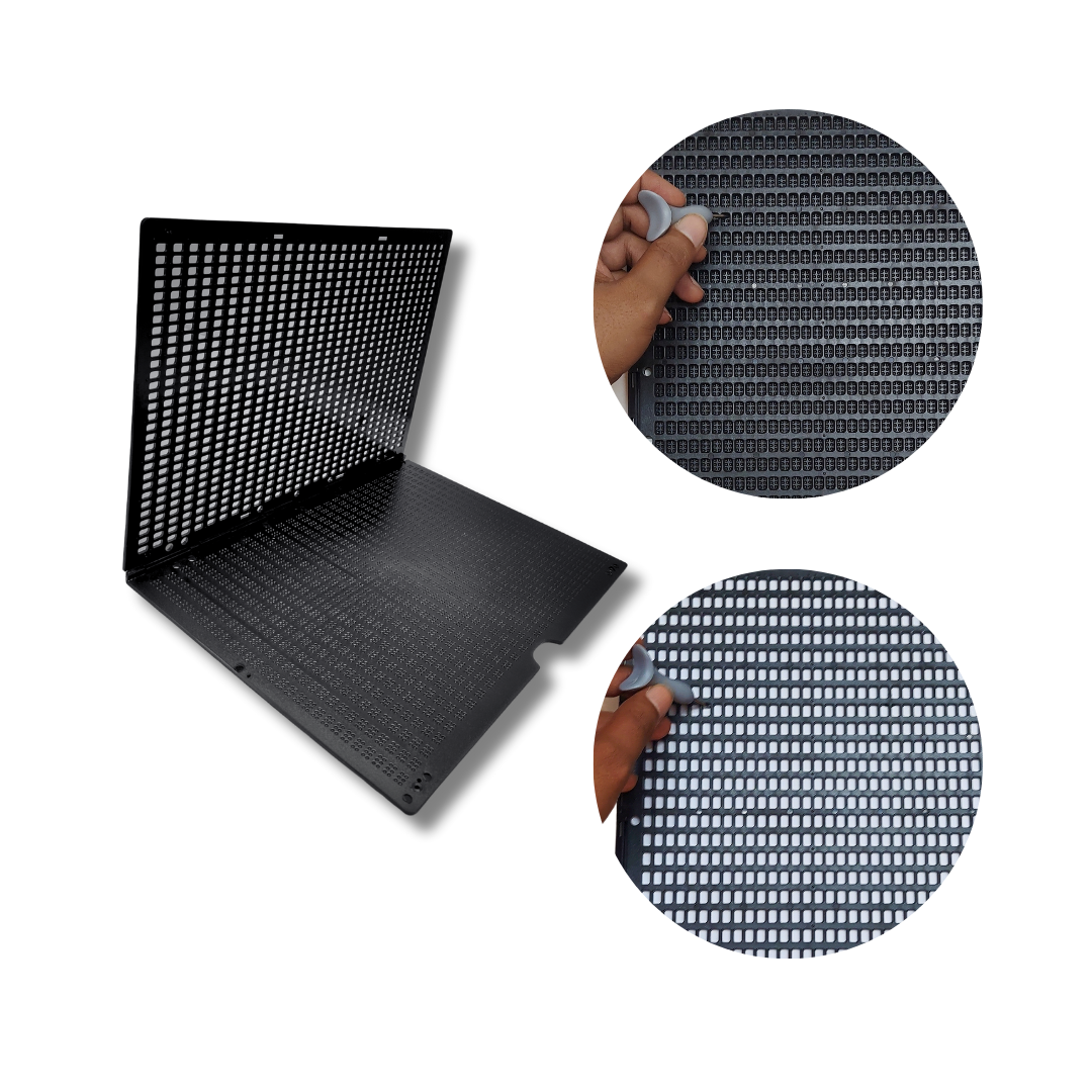 A4 Braille Slate and Stylus Braille Writing Frame for Blind
