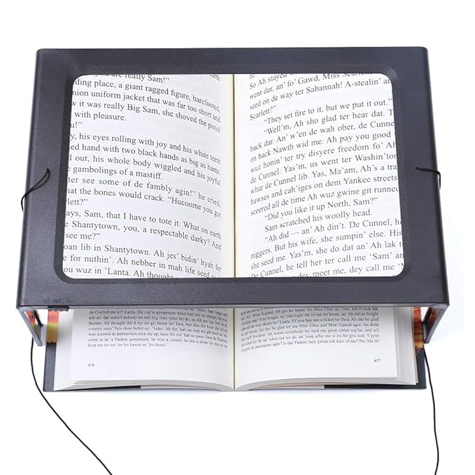 FlexiView A4 Magnifier with Stand – Full Page Reading Lens