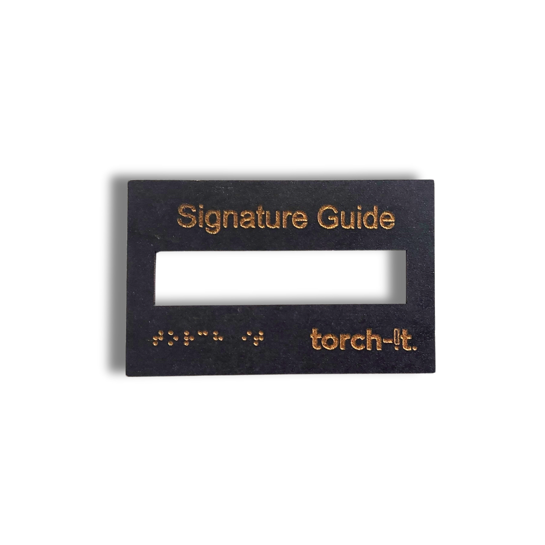 Signature Guide For Blind and Visually Impaired