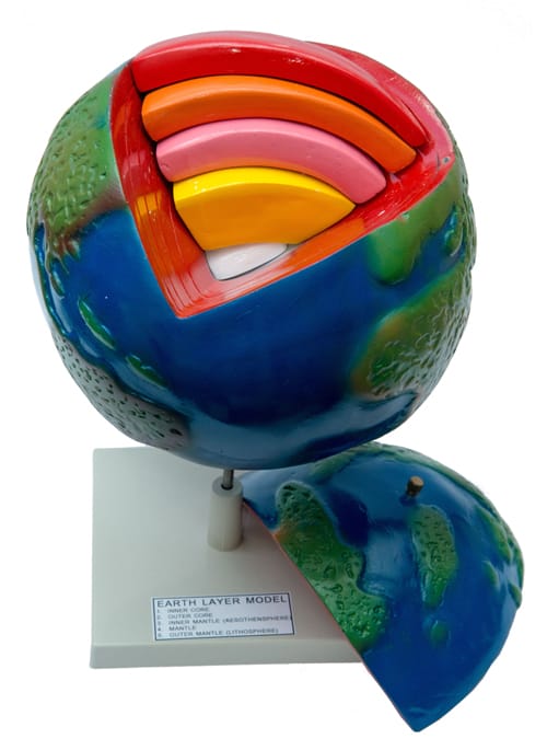 3d Earth Layers Model