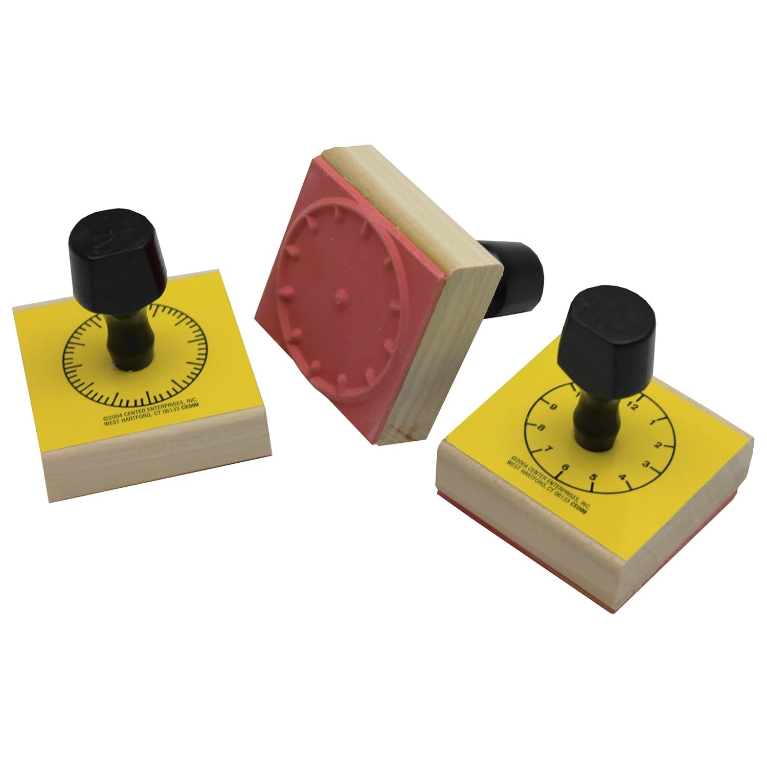 Clock Shape Stamps – Teaching Clock Stamps with Ink Pad